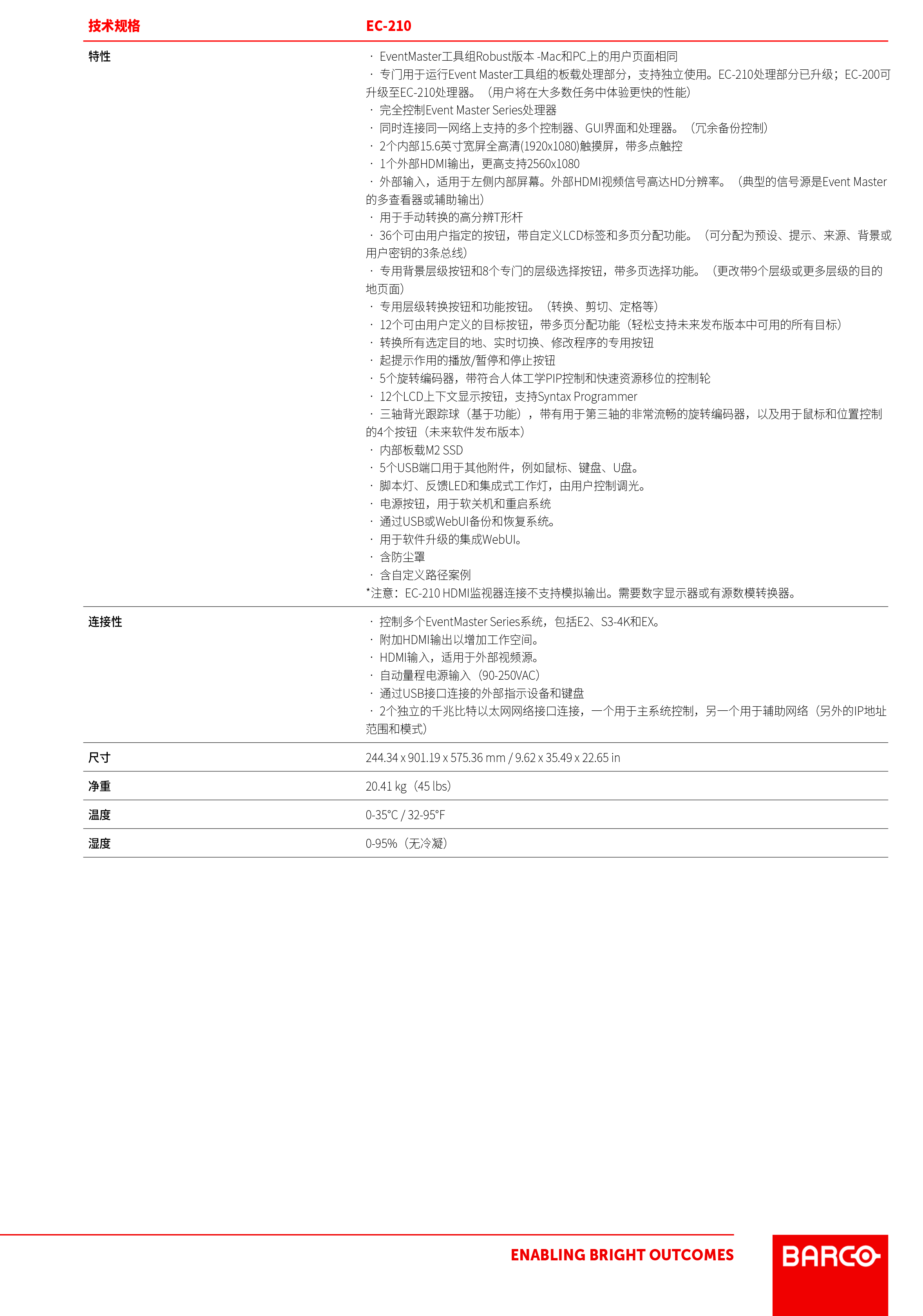 BARCO EC-210 - 我的网站